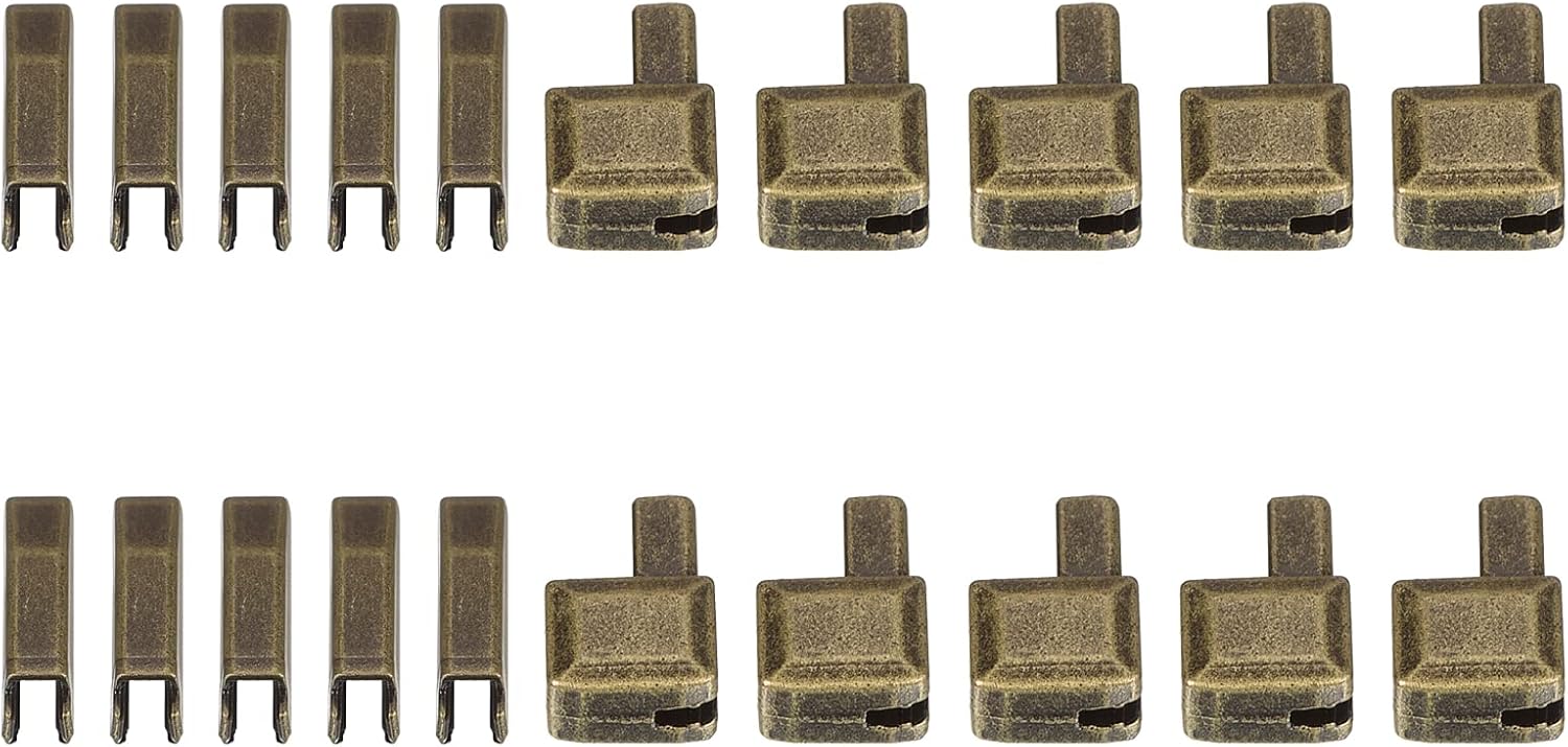 Amazon.com: uxcell 10Sets Zipper Repair Kits, #10 Retainers Box ...