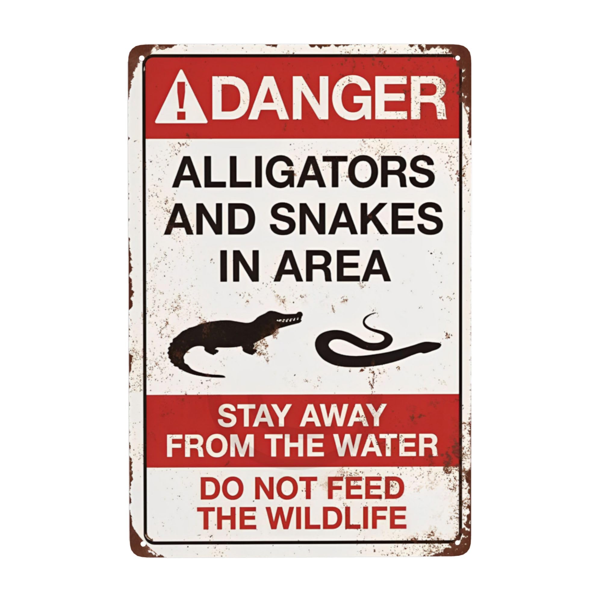 Amazon.com: Custom Kraze Danger Alligators and Snakes Vintage ...