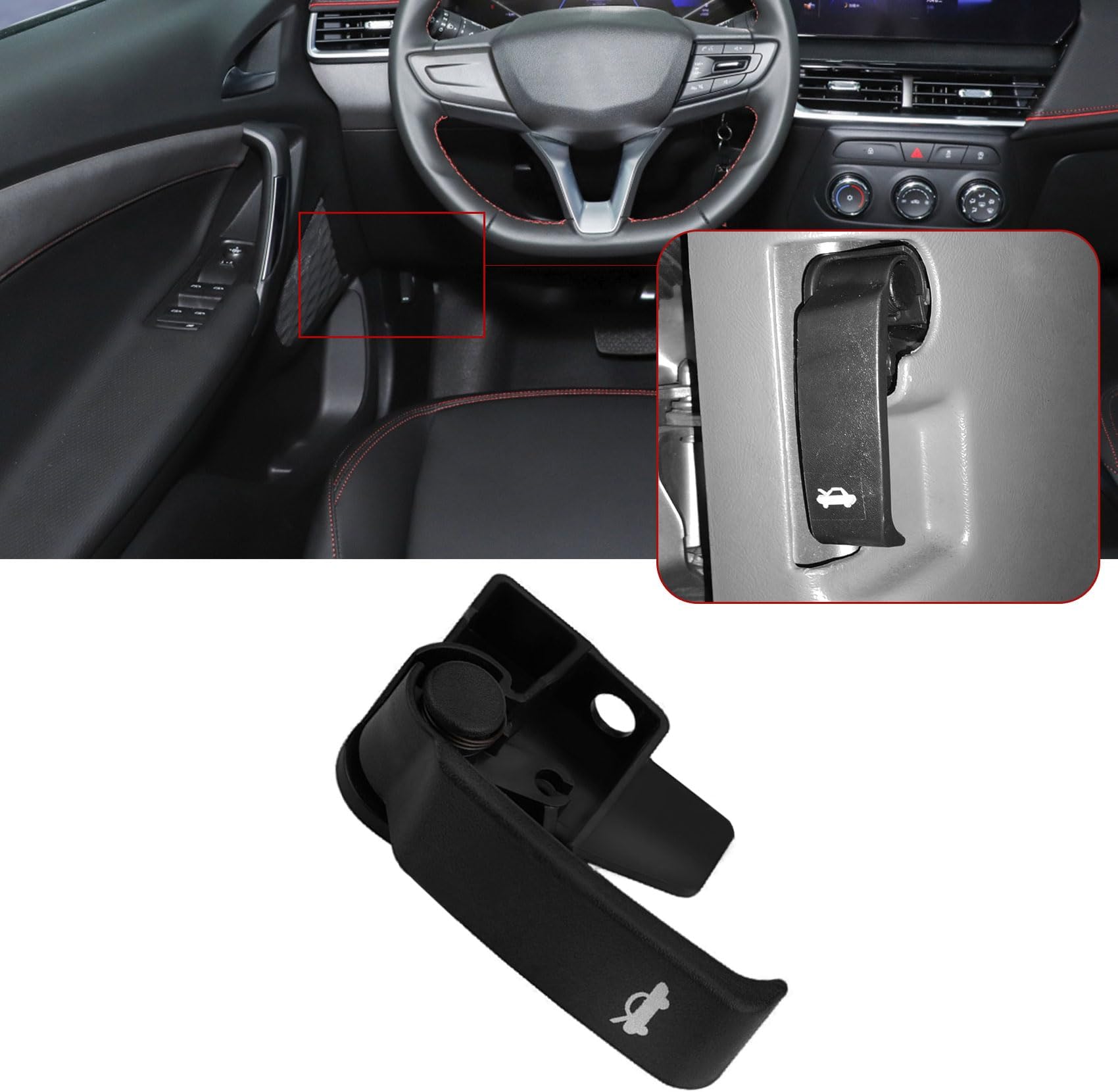 Amazon.com: HEVLE Hood Release Handle, Hood Latch Release Pull Handle ...