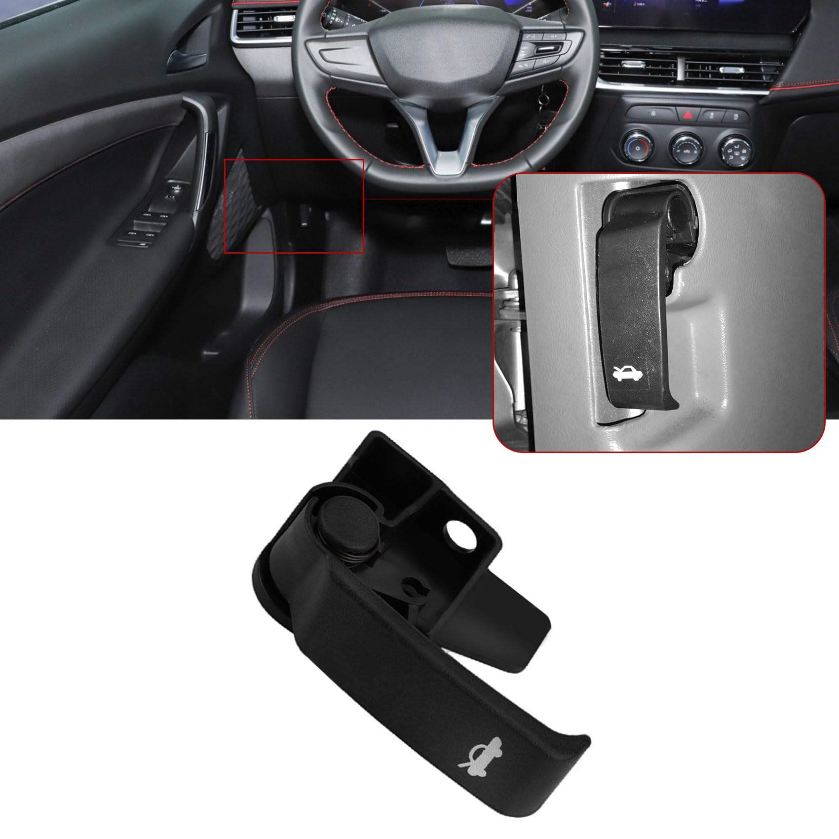 Amazon.com: HEVLE Hood Release Handle, Hood Latch Release Pull Handle ...