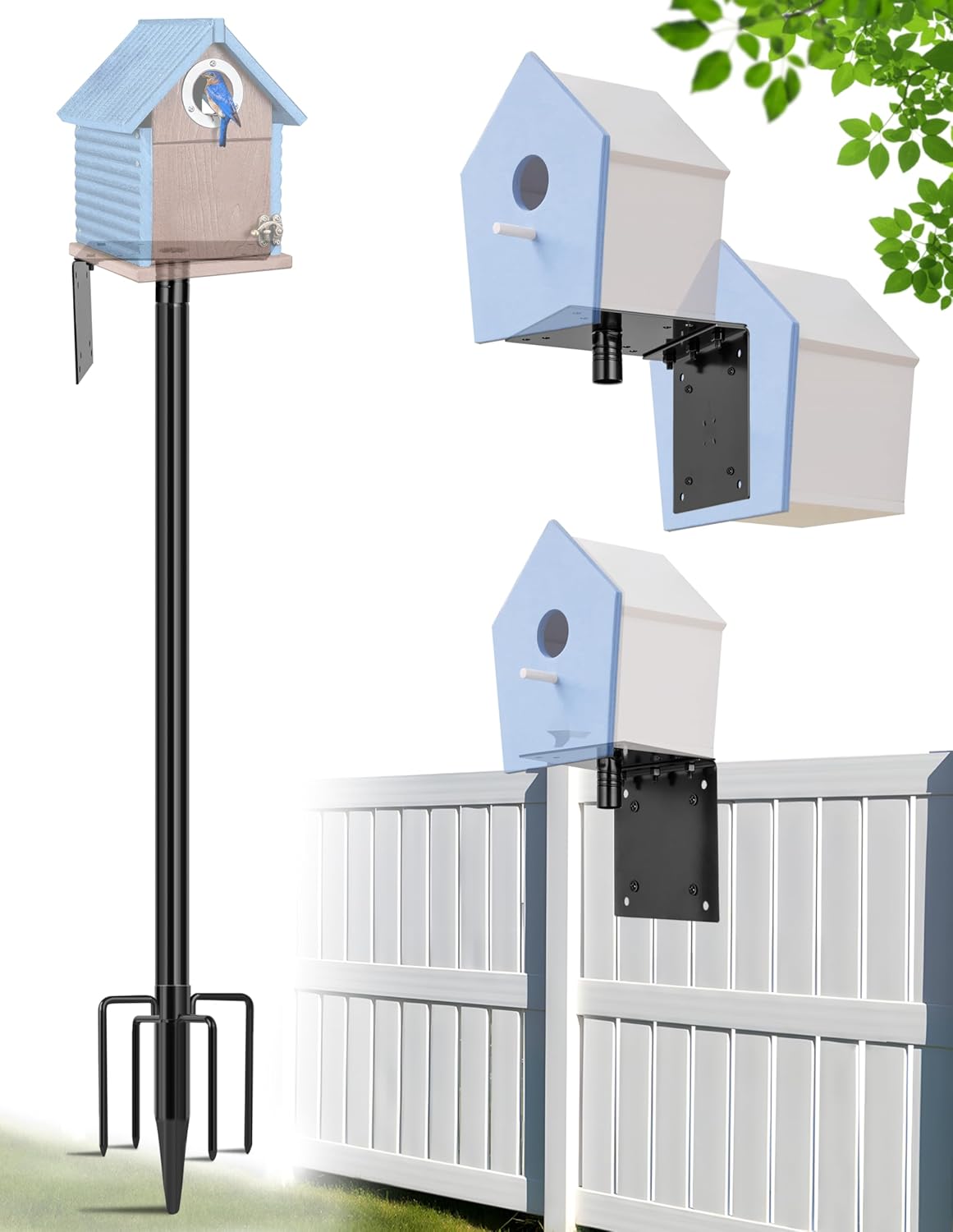 Amazon.com : XDW-GIFTS Bird House Pole, 1 Pack 109 Inch Metal Bird ...