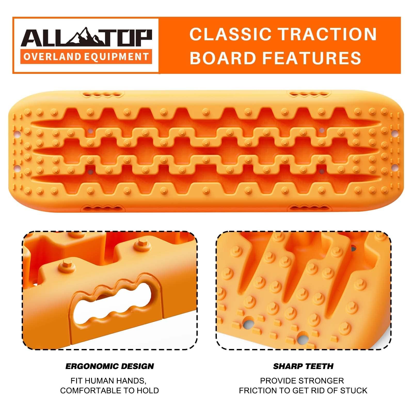 Snapklik.com : ALL-TOP Recovery Traction Boards, 2PCS & Mounting Kit ...