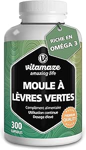 Moule Verte de Nouvelle Zélande 1500 mg - Omega 3 et ...