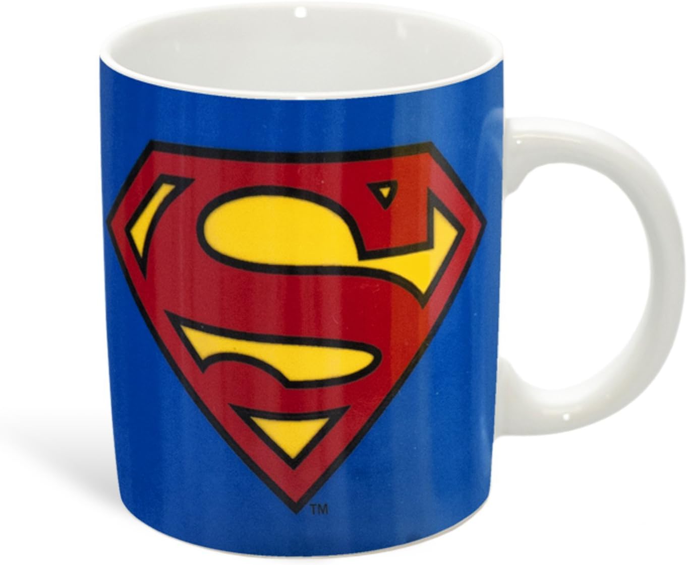 Superman LOGOSHIRT - Porcelain Mug DC Comics Logo Coffee mug - blue ...