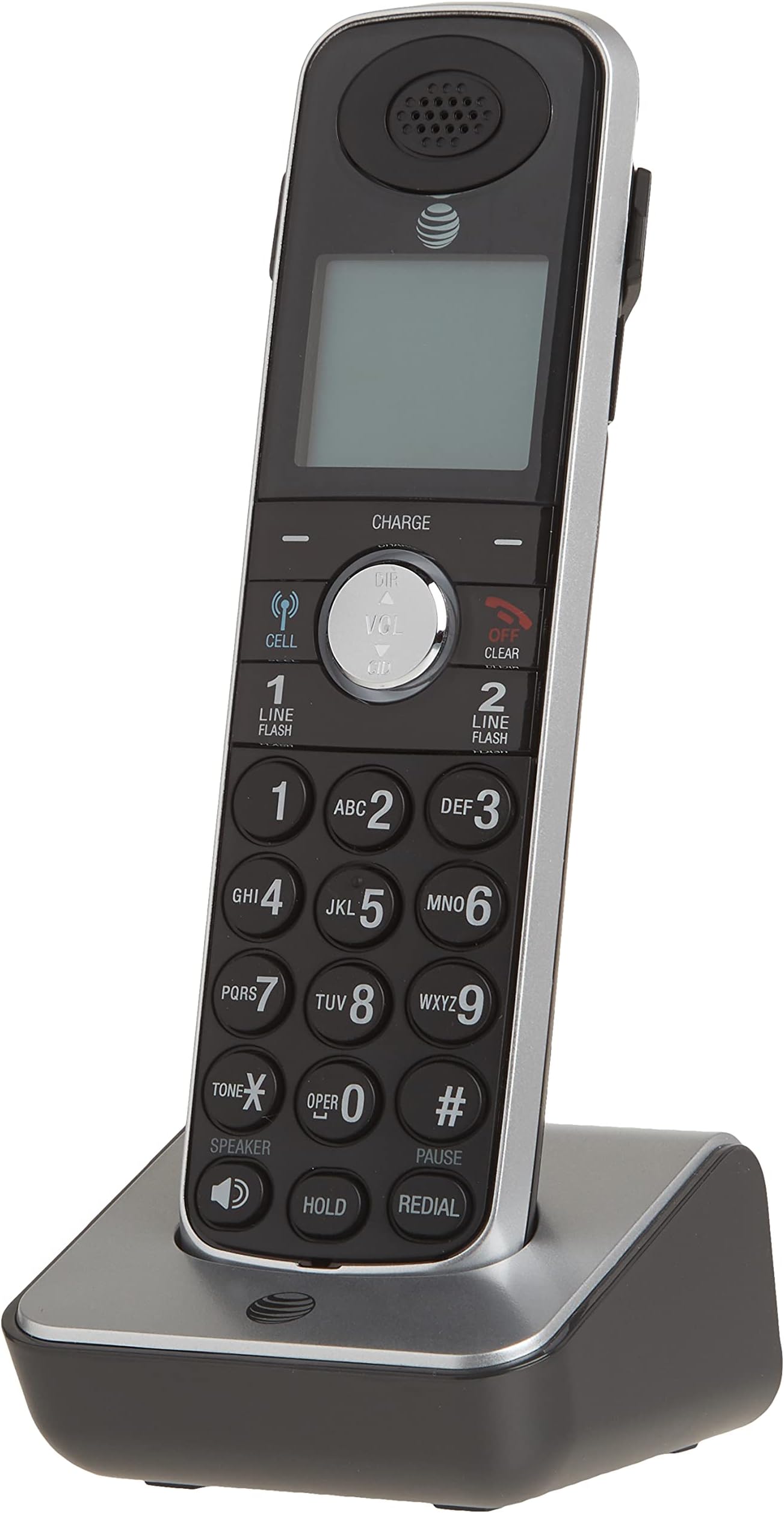 Amazon.com : AT&T TL16013 DECT 6.0 Expandable 2-Line Corded Phone ...