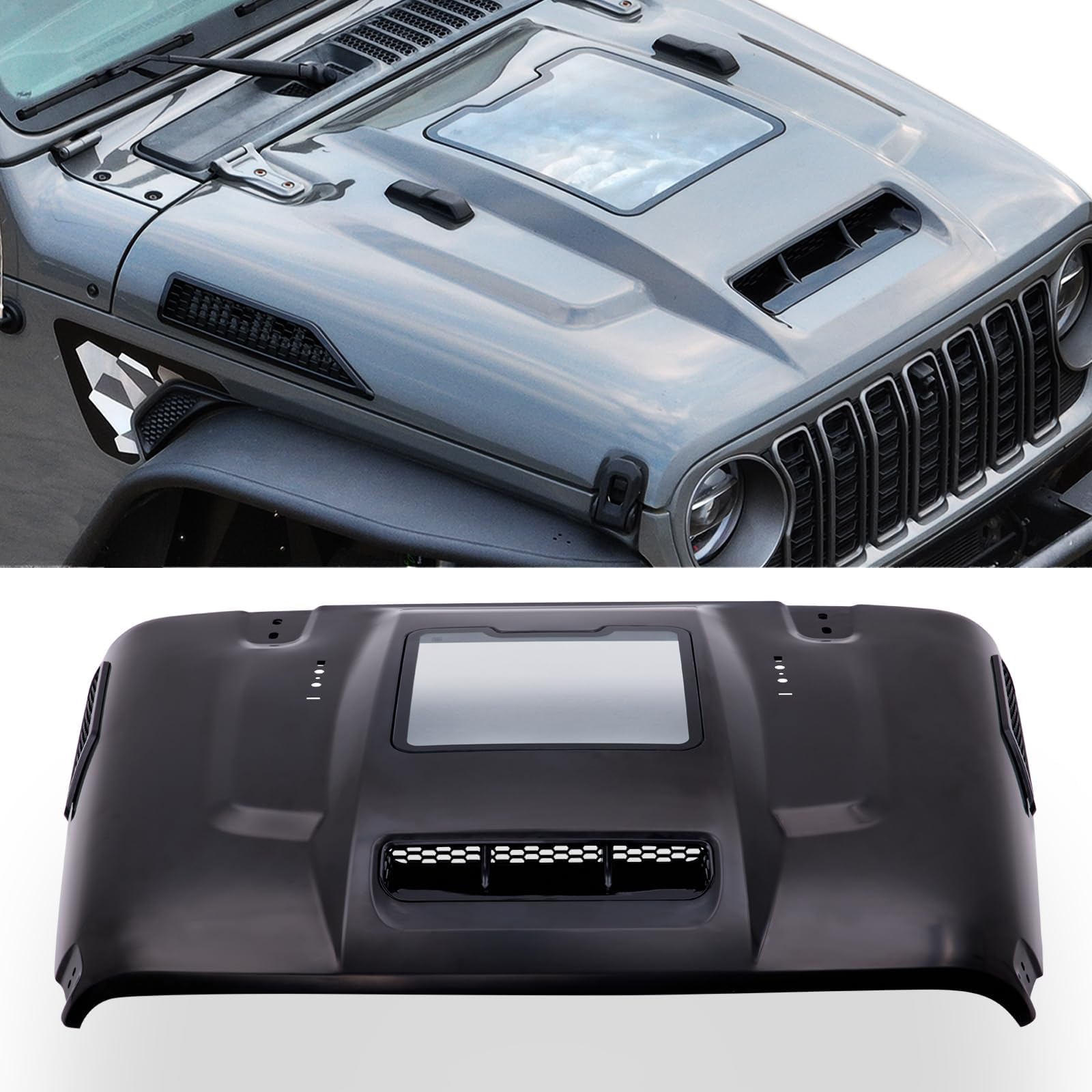 Amazon.com: CALLIERT Heat Dispersion Hood Vent for 2018-2025 Jeep ...