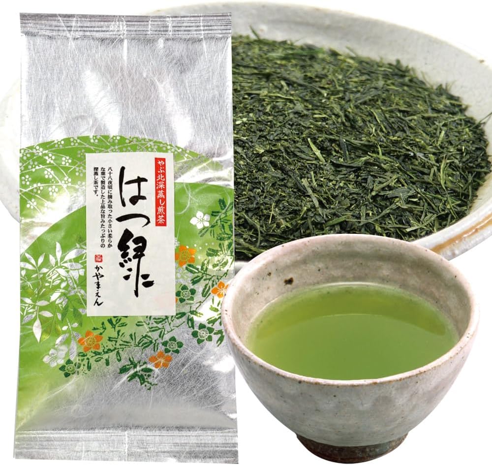 Amazon.com : Kayamaen Loose Leaf Japanese Green Tea Hatsumidori 3.5oz ...