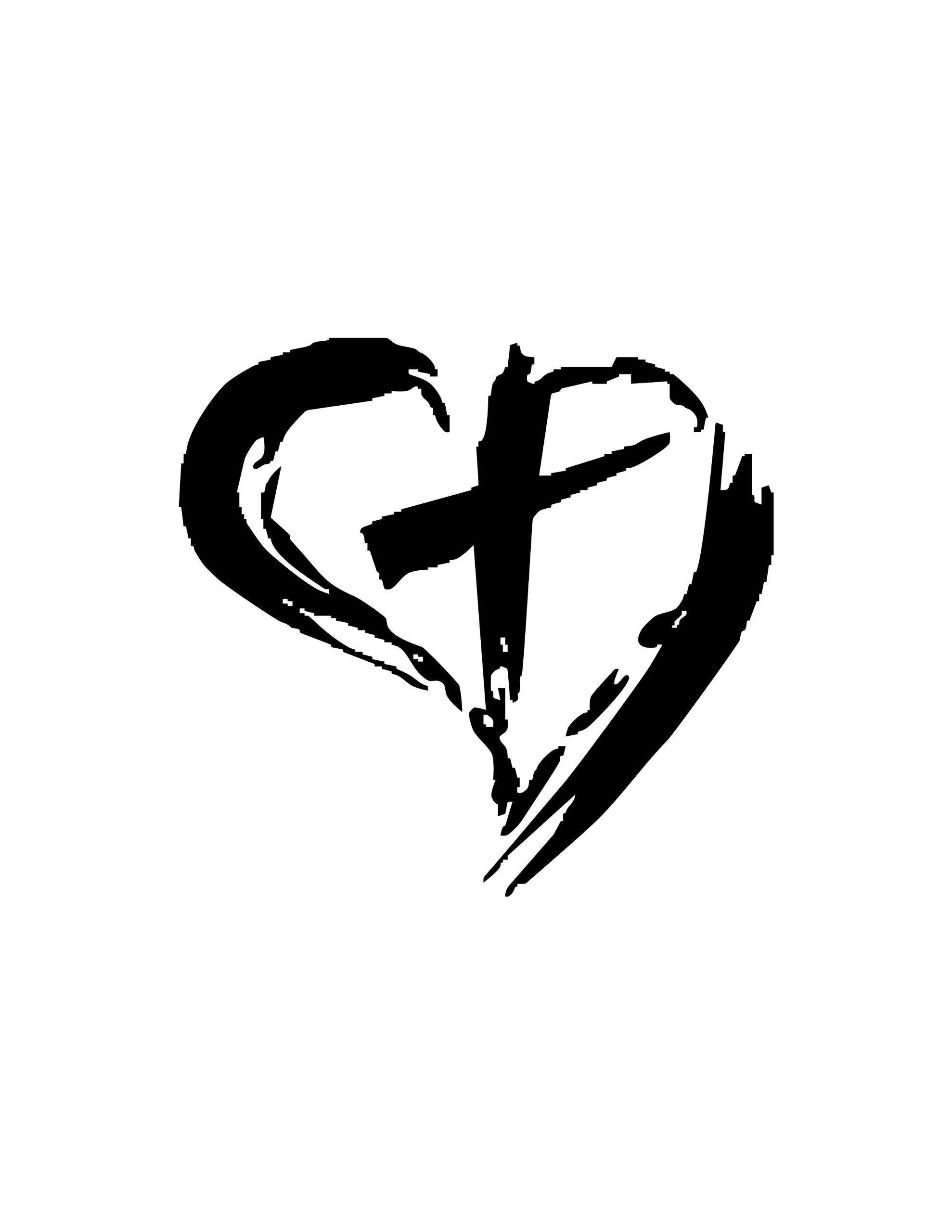 Clipart De Cruz Y Corazón