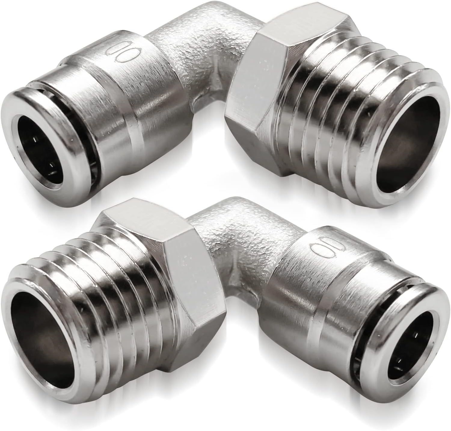 KEIYSHOLCK Brass Male Elbow, 1/4" Tube OD x 1/4" NPT Thread Push to ...