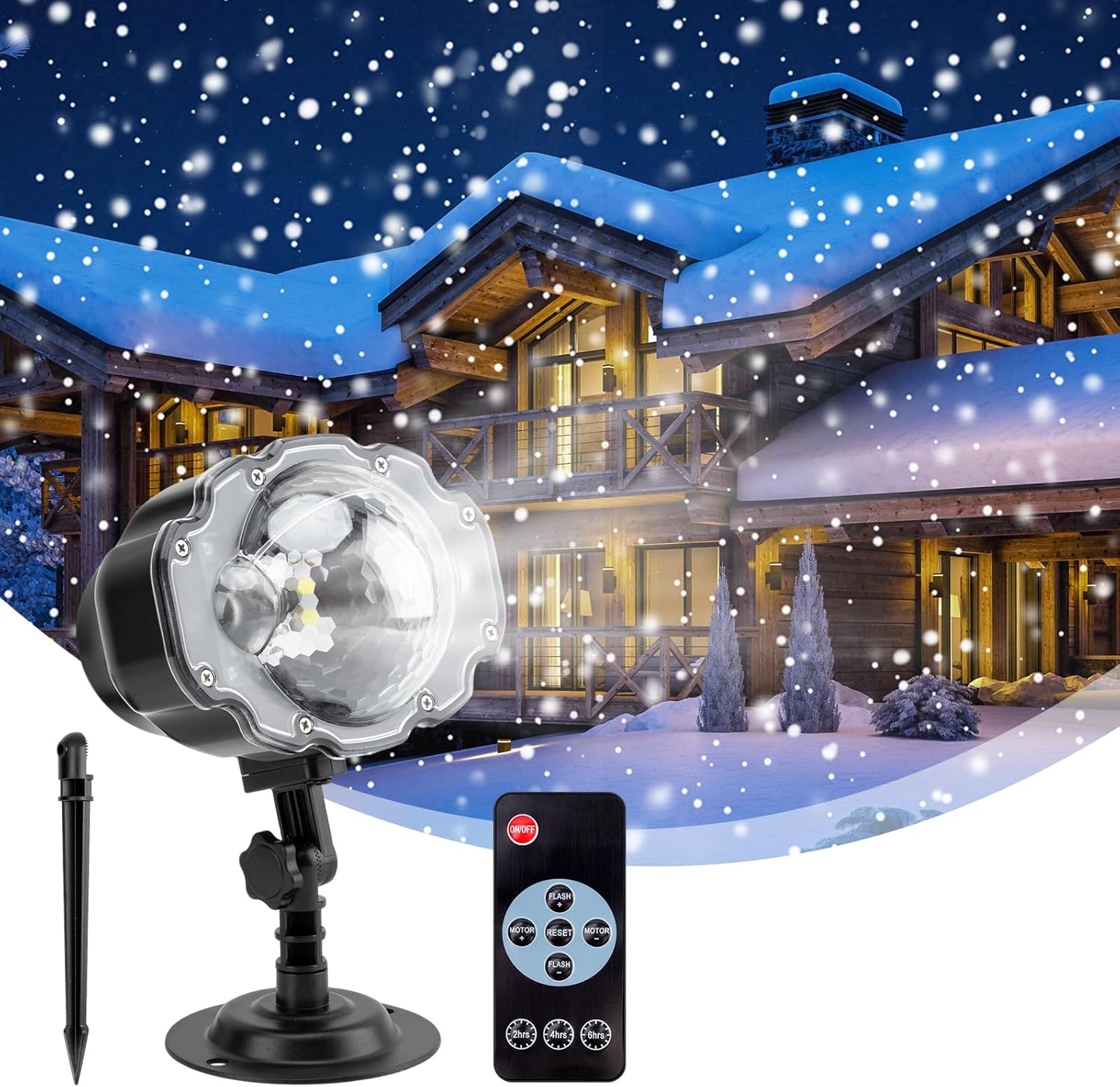 Christmas Projector Light,Snowfall LED Lights Christmas Decoration ...