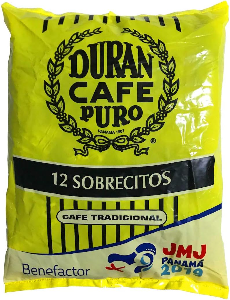 Amazon.com : Cafe Duran - Tradicional Panama Ground Coffee - 12 Sachets ...