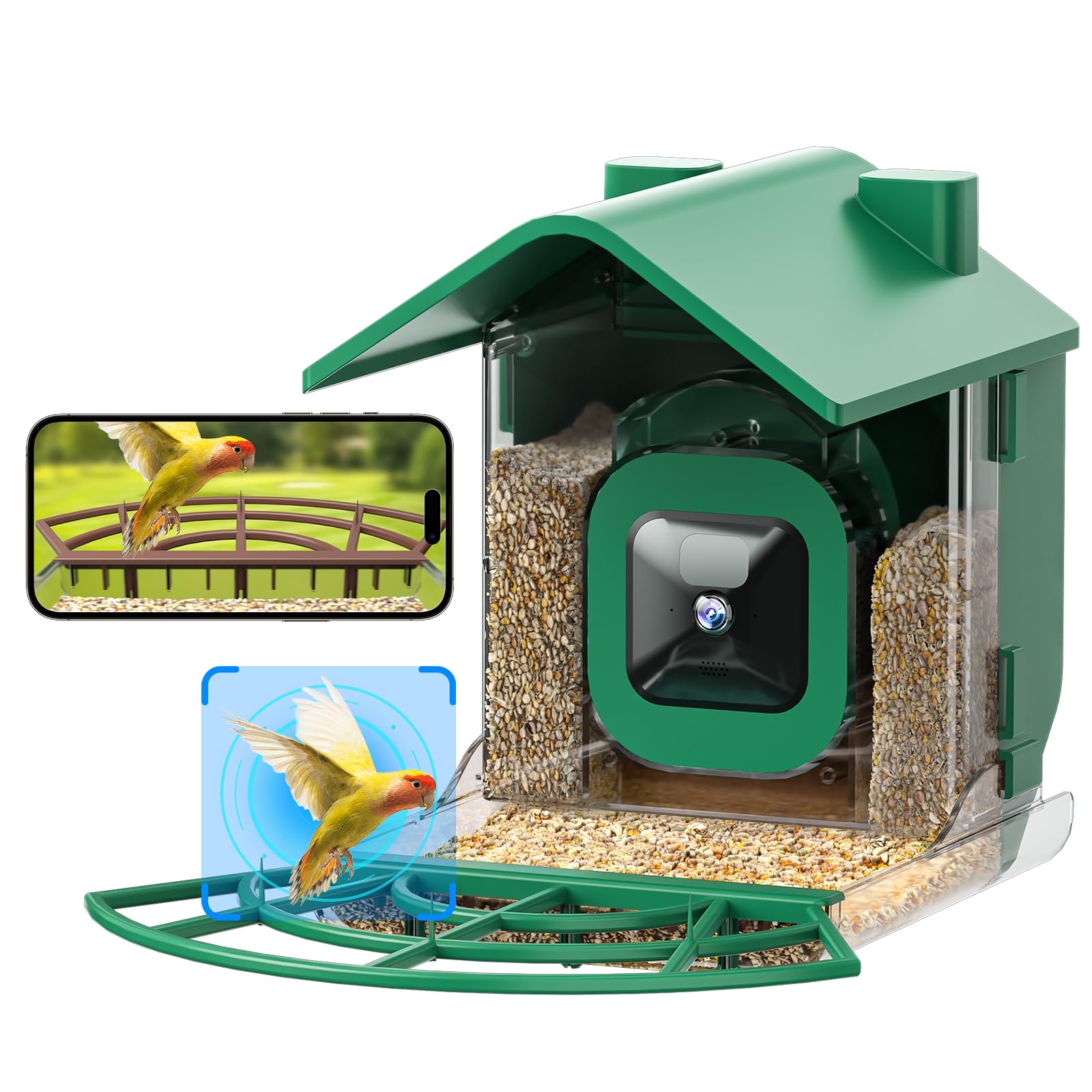 Amazon.com : Bird Feeder Compatible with Blink, Wyze, Google Nest ...