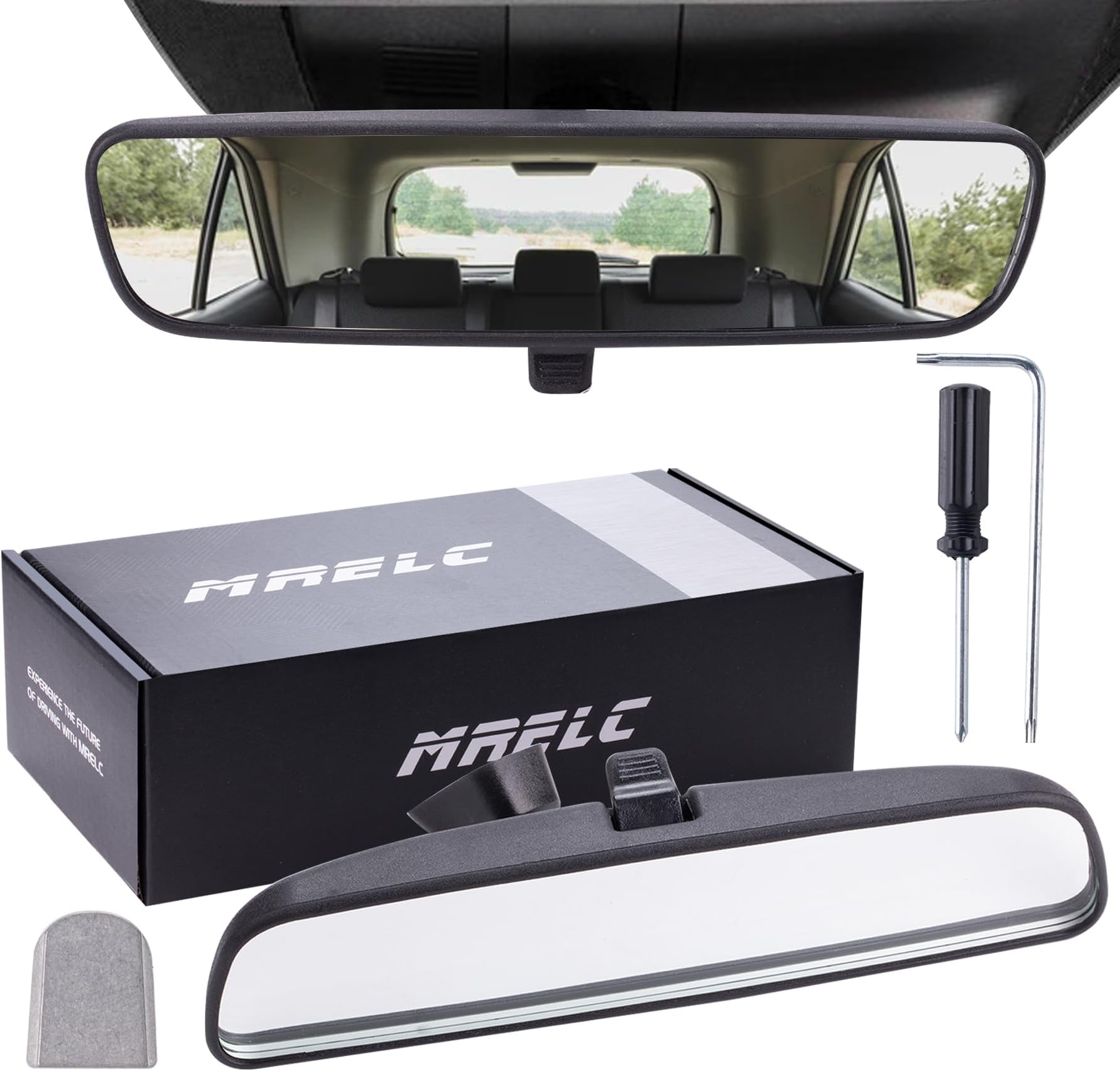 Amazon.com: MRELC 10.6” Rear View Mirror, Compatible with Wrangler ...