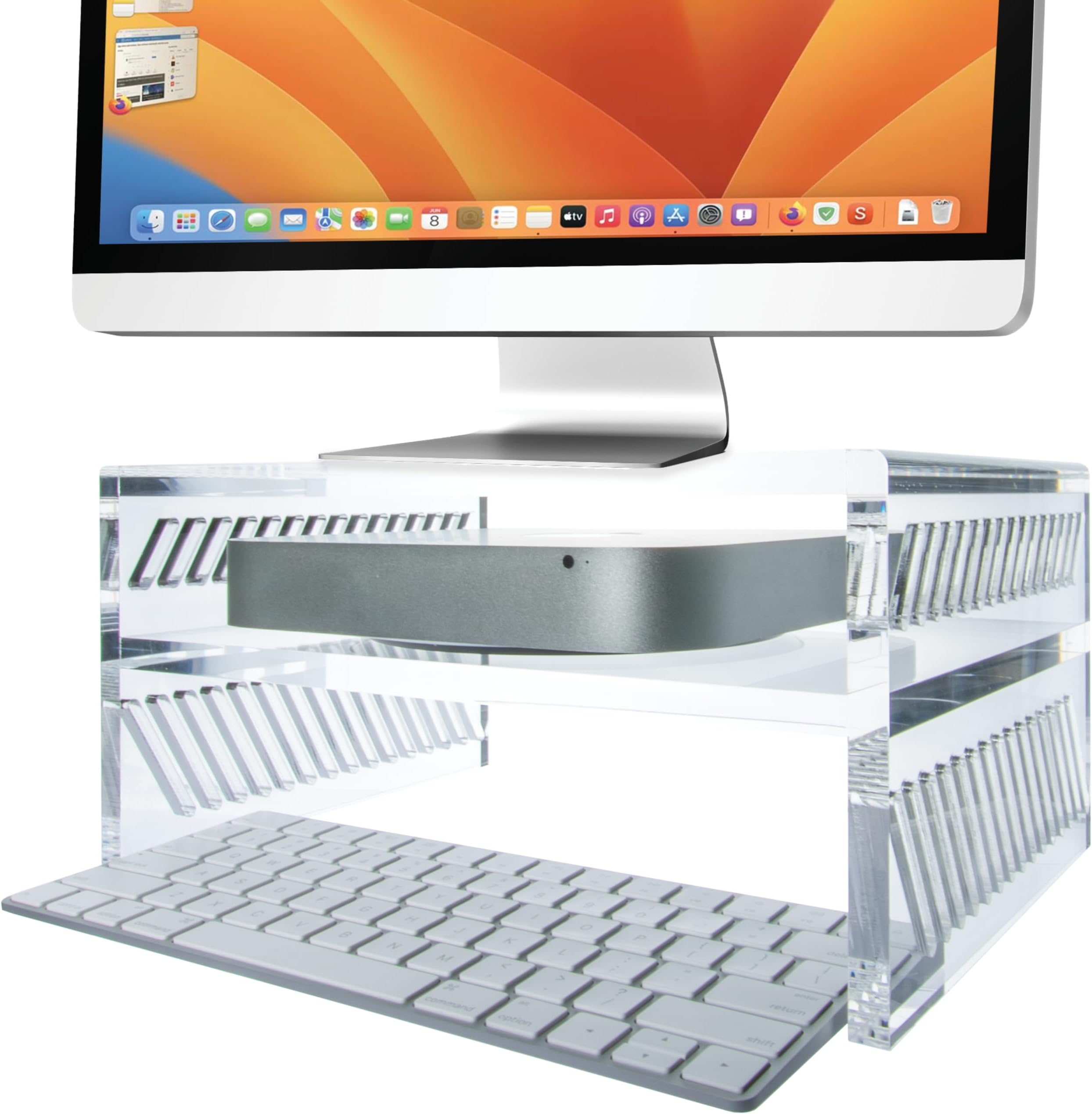 Amazon.com: DuraClear Mac Mini Monitor Stand - Acrylic Monitor Stand ...