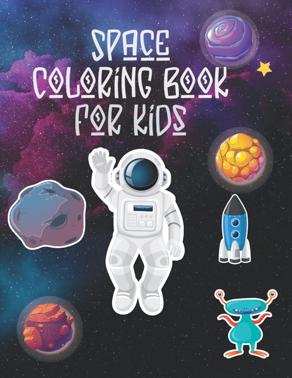 Buy Space Coloring Book for Kids: Planets Coloring and Activity book ...