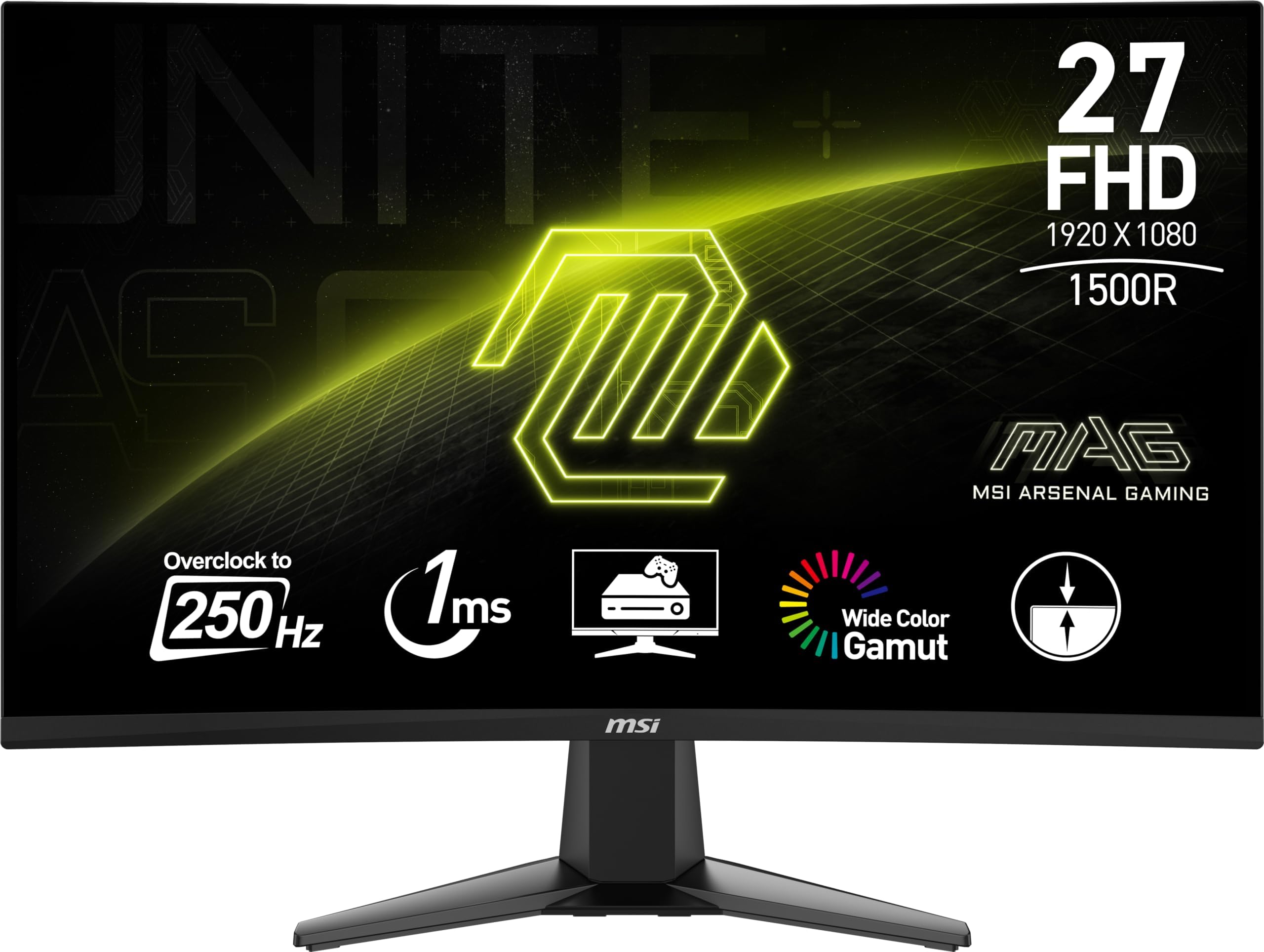 Amazon.com: MSI G32C4X, 32" Gaming Monitor, 1920 x 1080 (FHD) Curved ...