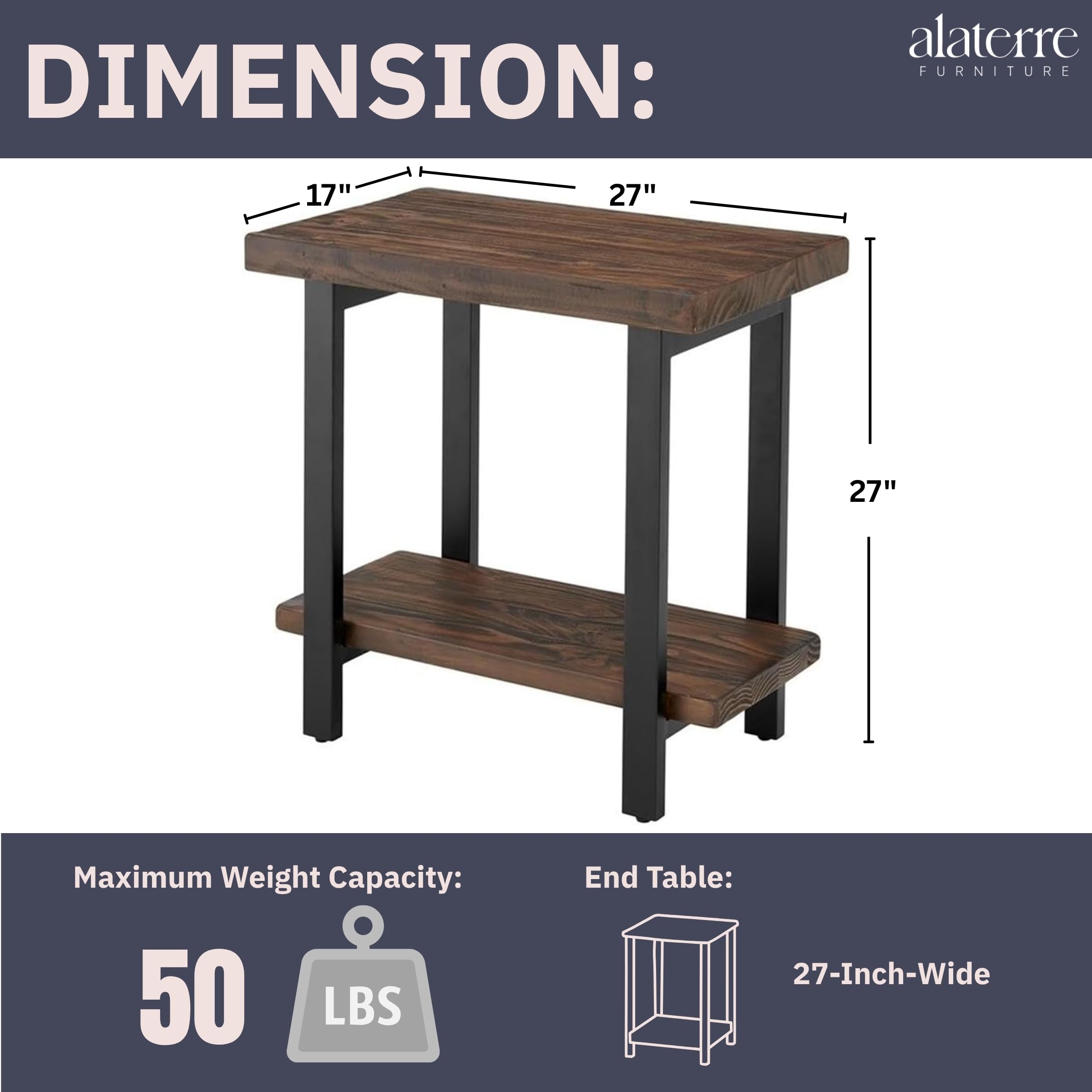 Metal And Wood Rustic Furniture Combination
