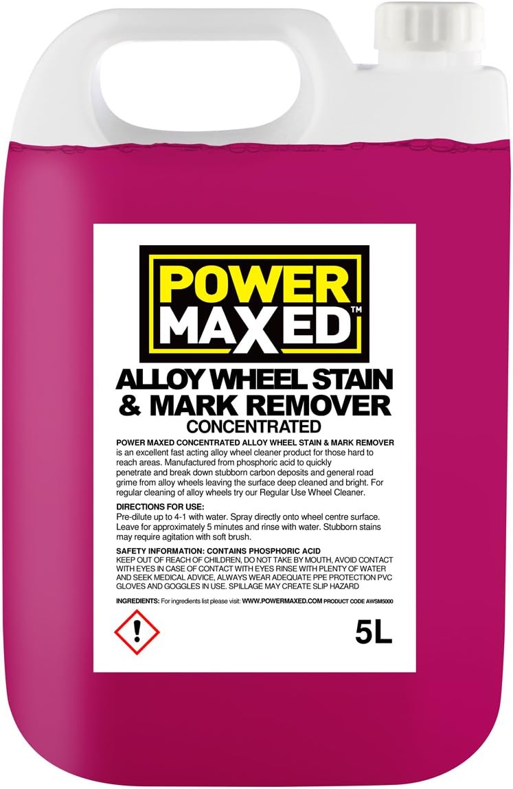 Power Maxed AWSM5000 Alloy Wheel Concentrate Cleaner Stain and Mark ...