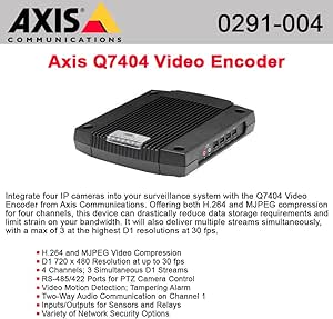 Amazon.com: AXIS Q7404 Video Encoder MFR# 0291-004 : Electronics