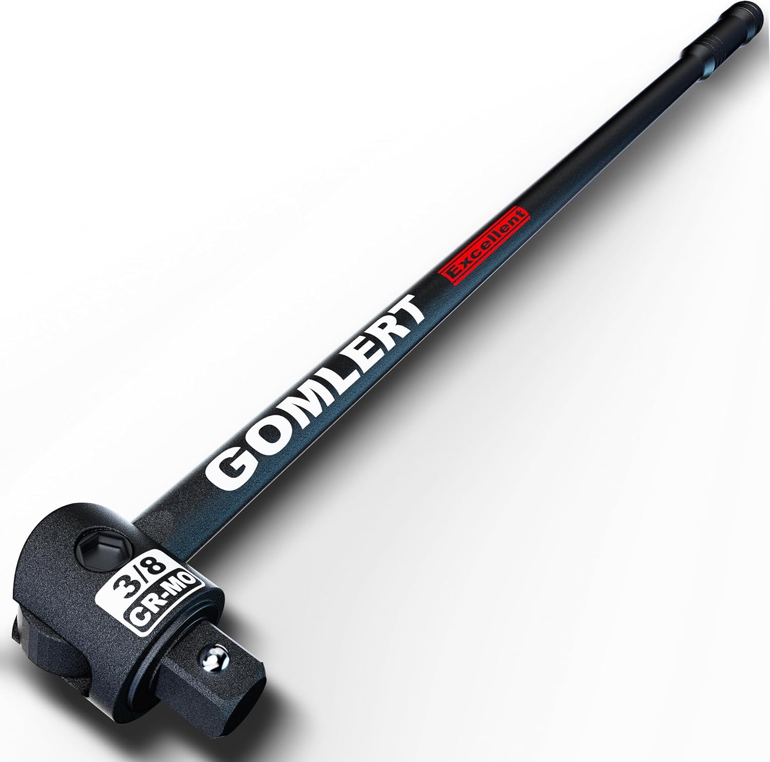 GOMLERT 3/8'' Drive Breaker Bar, 445mm Length, 250° Heavy Duty Head ...