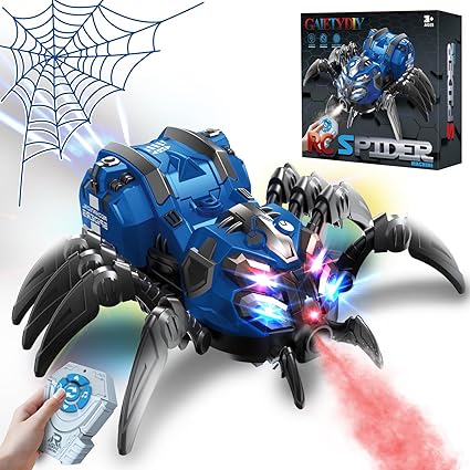 Amazon.com: RC Spider Robot Toy with 2.4GHz Remote, Lights, Music ...