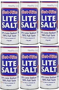 Diet Rite Lite Salt 6 x 170 g : Amazon.com.au: Pantry Food & Drinks