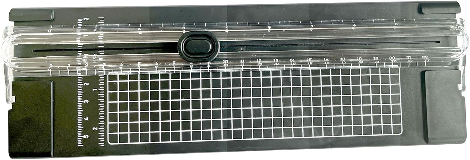 Amazon.com : A4 Black 10.5 Inch x 3.5 Inch Paper Cutter for Cutting ...