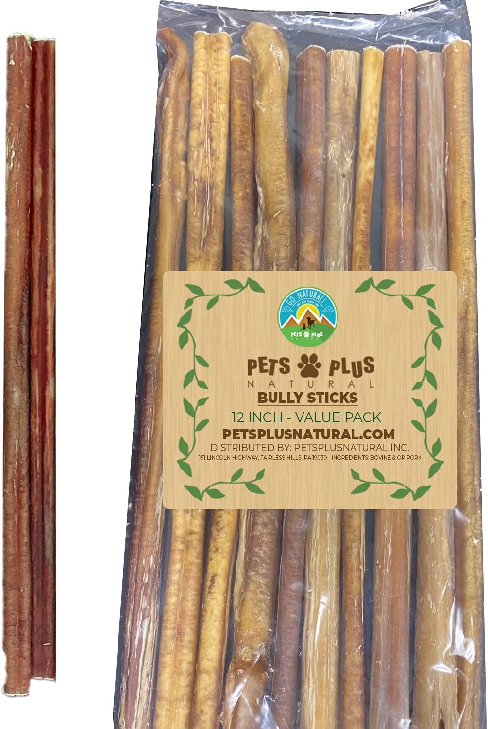 Pets Plus Natural Palitos de carne totalmente naturales de grado ...