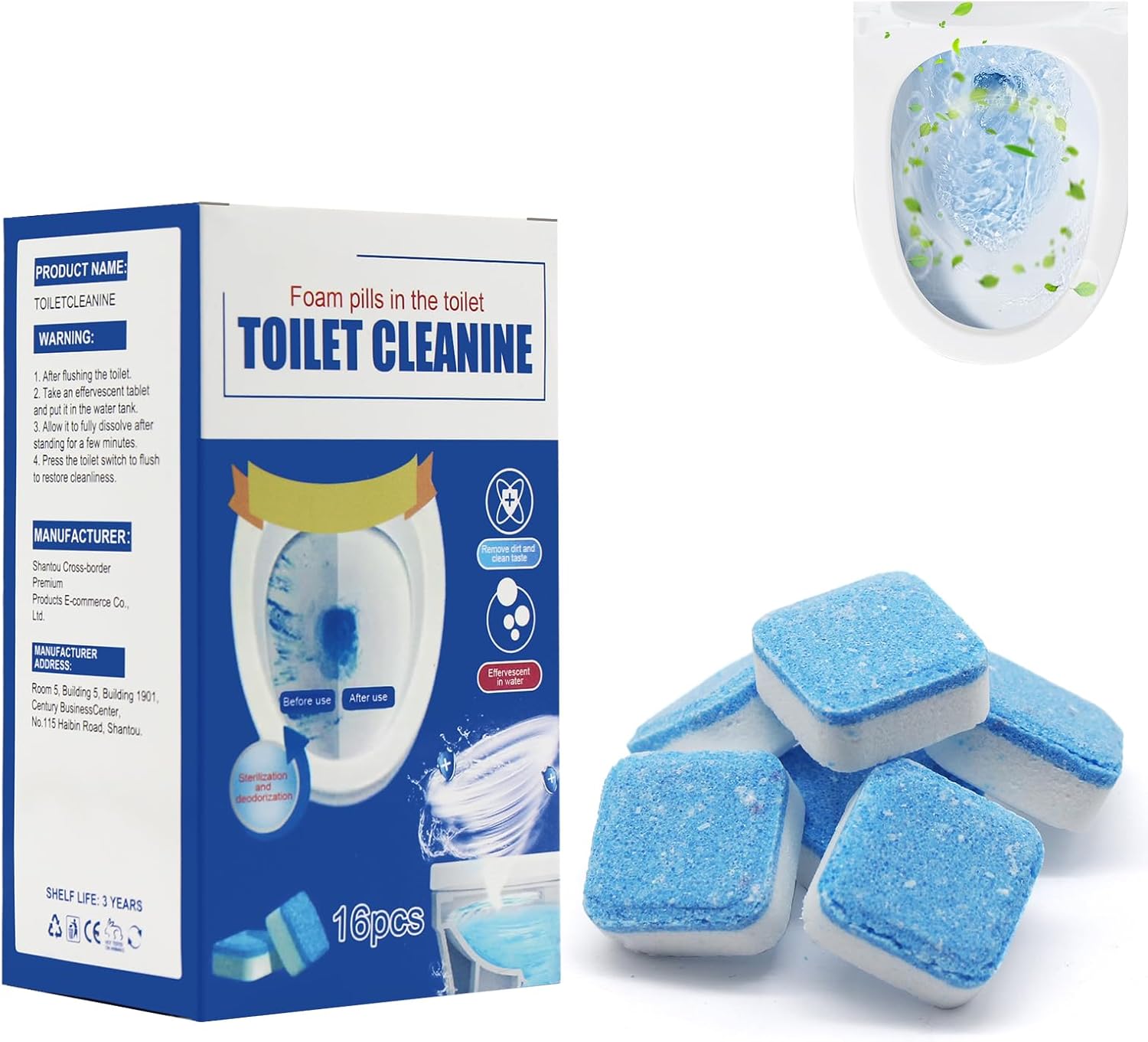 WAWJ® Toiletten Sauberkeit Tabletten,Toiletten-Tabsb,WC ...