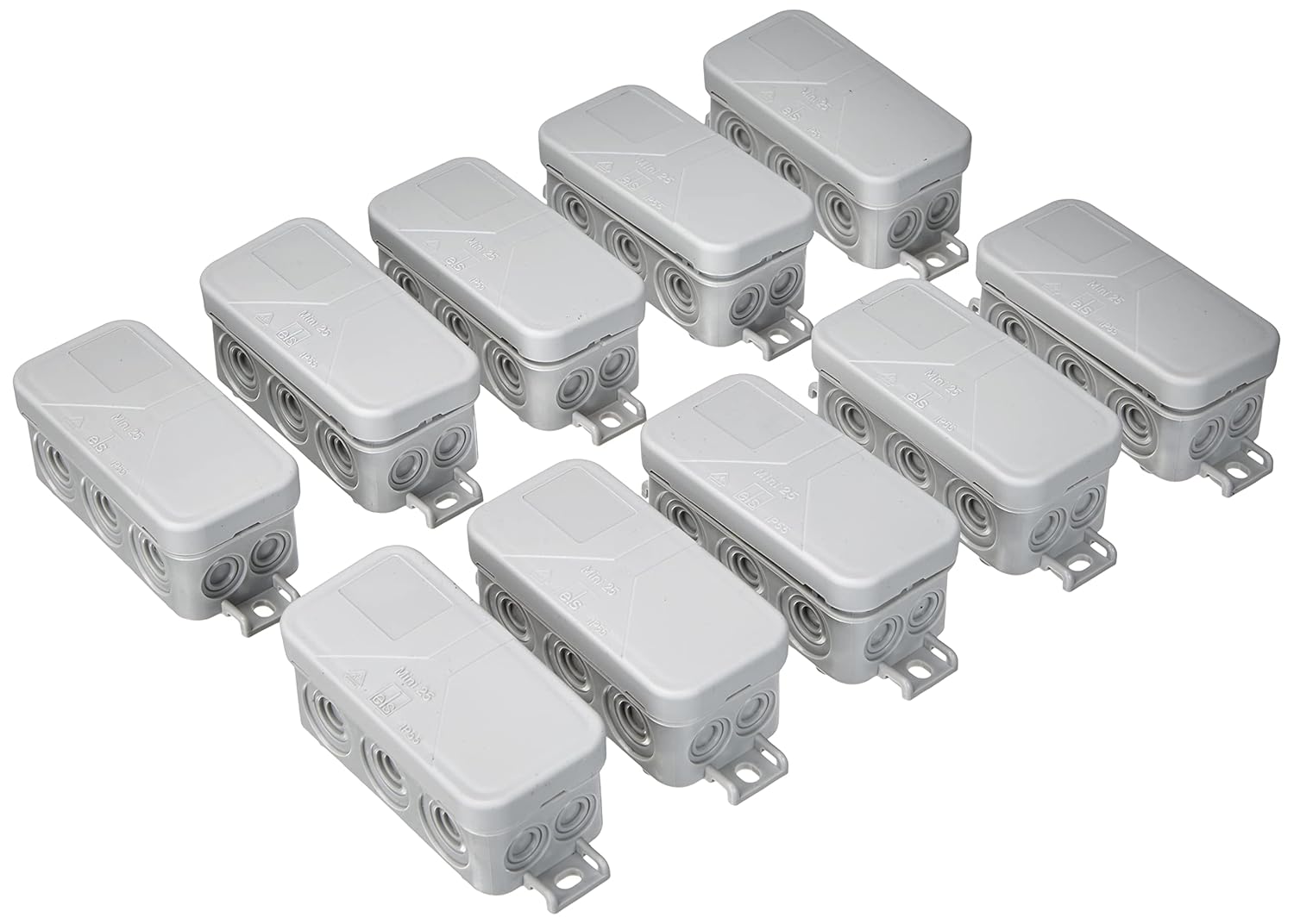 Spelsberg - Connection box – Grey IP55 Mini 25 10 Stück Verbindungsdose ...