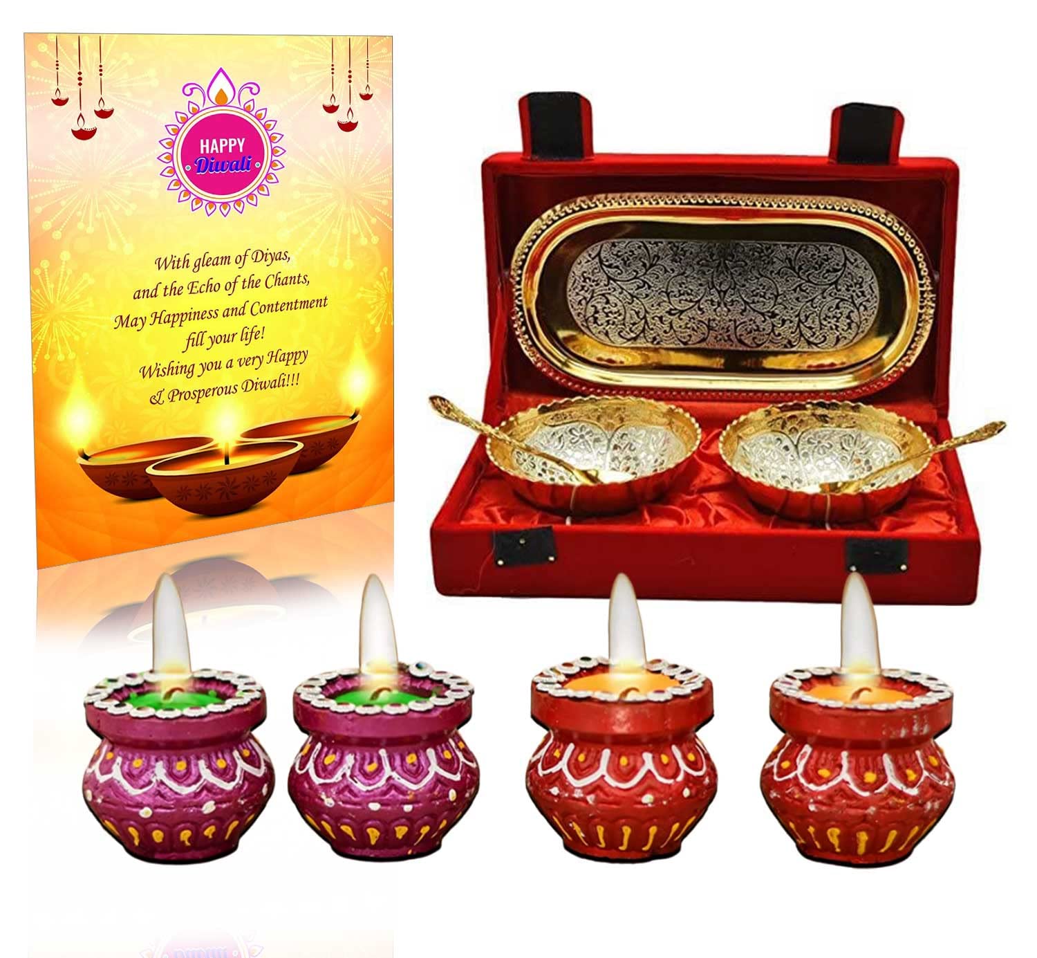 Buy Collectible India Premium Diwali Gift Hamper Items Combo Gold ...