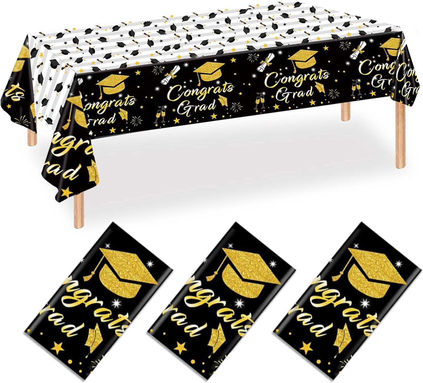 Amazon.com: JHkim Graduation Tablecloth 2024, 3 Packs 54"X108 ...