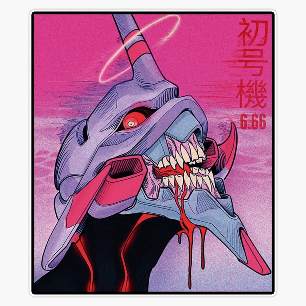 Amazon.com: Eva - Neon Genesis Evangelion - 6.66 Sticker Vinyl ...