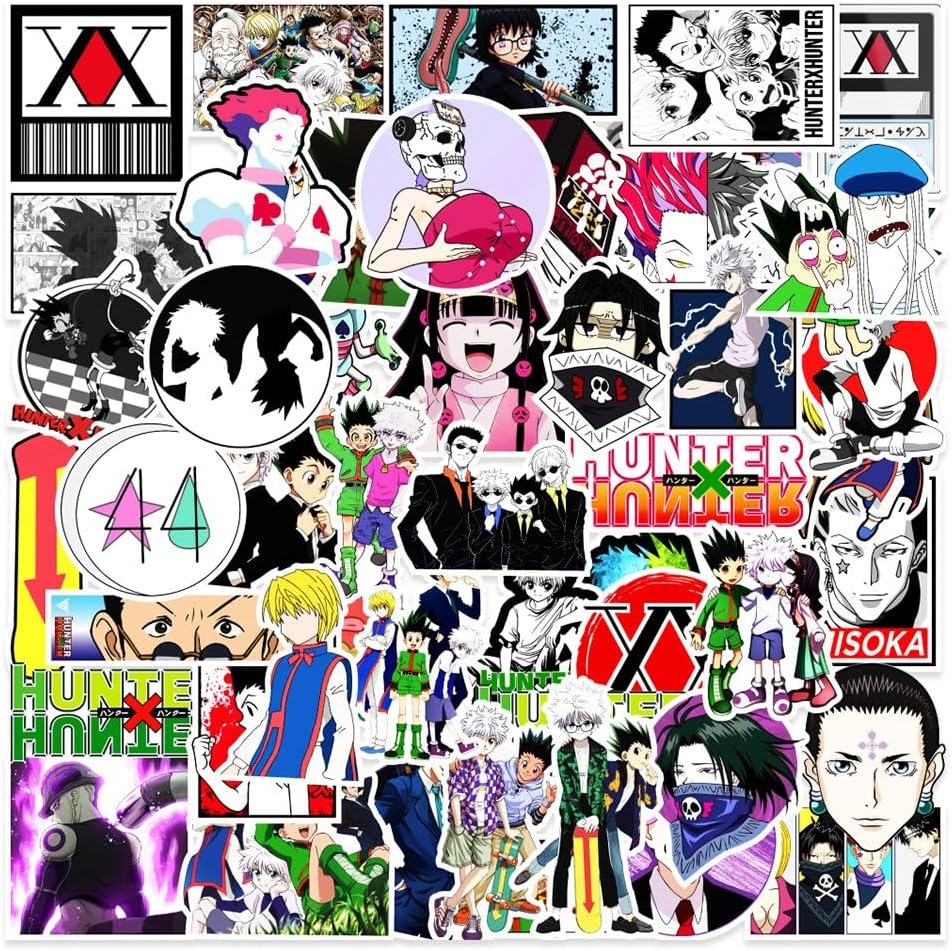 Amazon.com: (50pcs) Anime Hunter x Hunter Vinyl Stickers for Skateboard ...