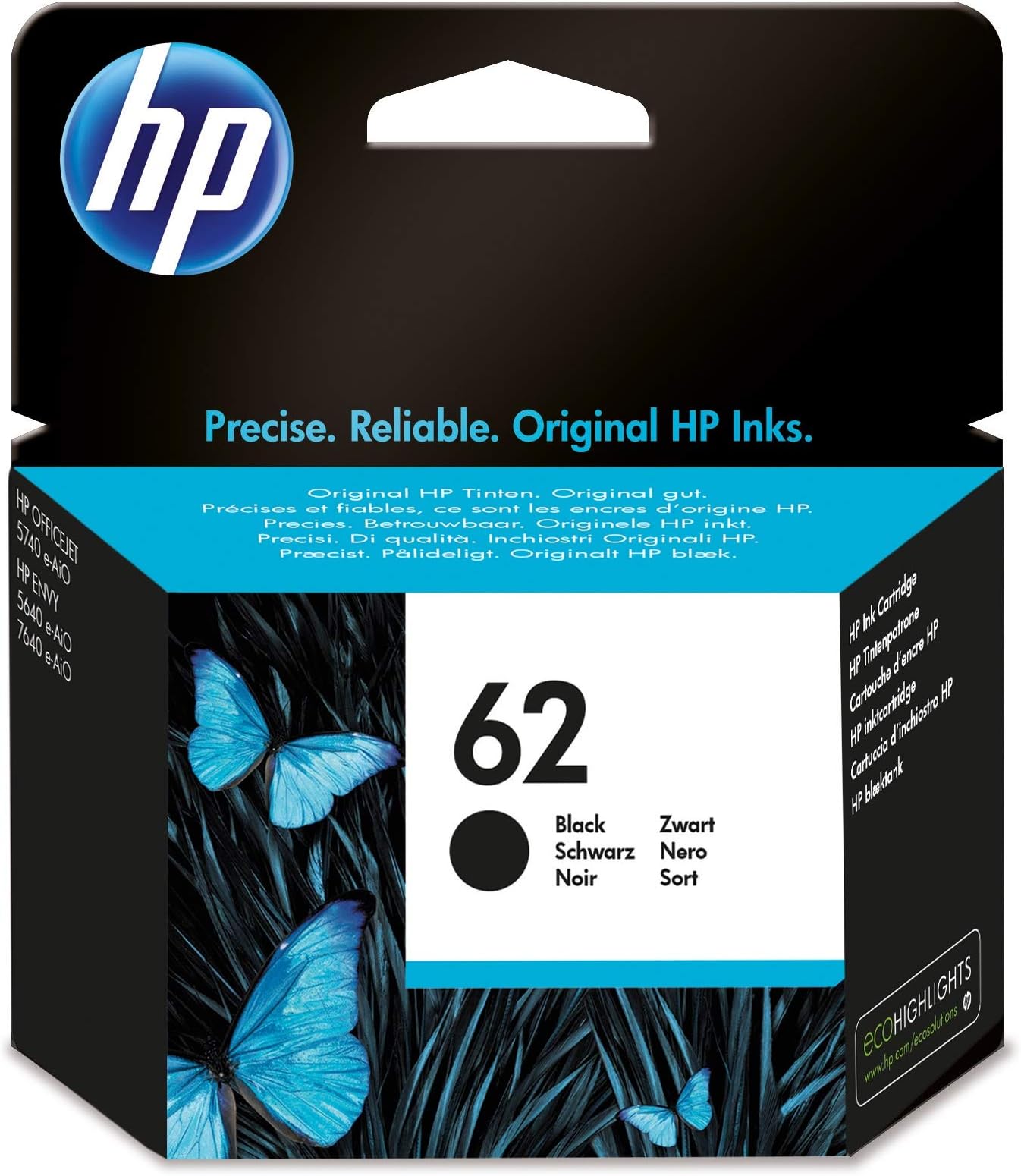 126563 - HP 62 (Yield: 165 Pages) Cyan/Magenta/Yellow Ink Cartridge ...