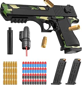Pistola de juguete de bala suave, blaster de espuma, modelo para más de 14 regalos para niños ...