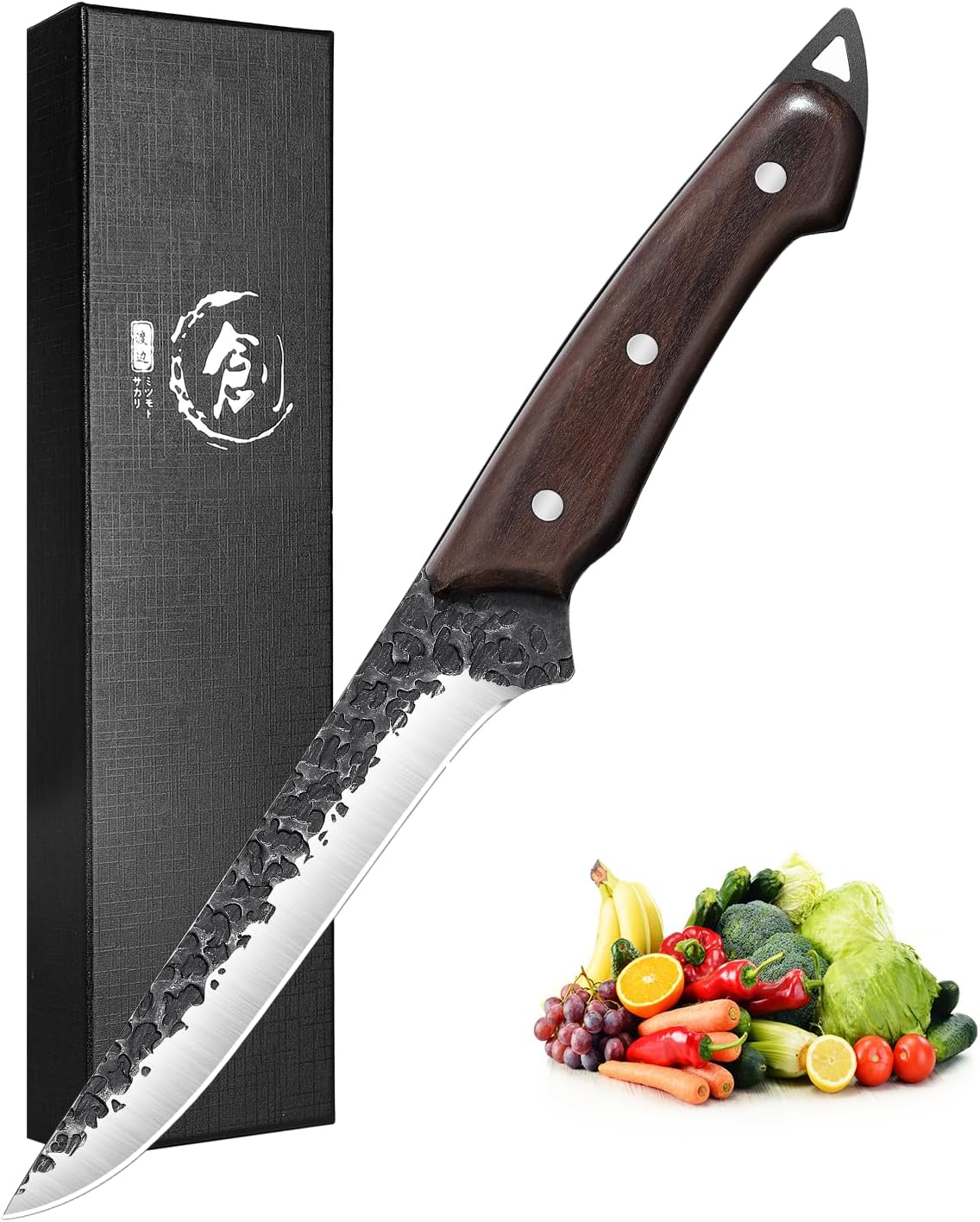 TAN REN Cuchillos de filete, cuchillo de deshuesado de 5 pulgadas ...