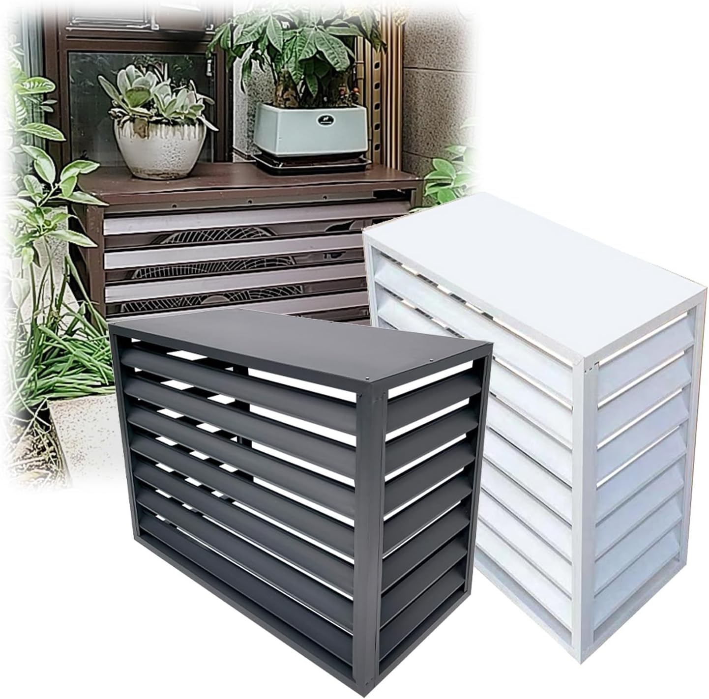 Amazon.com: RYPDKM Aluminum Air Conditioner Cover Aluminum Alloy Air ...