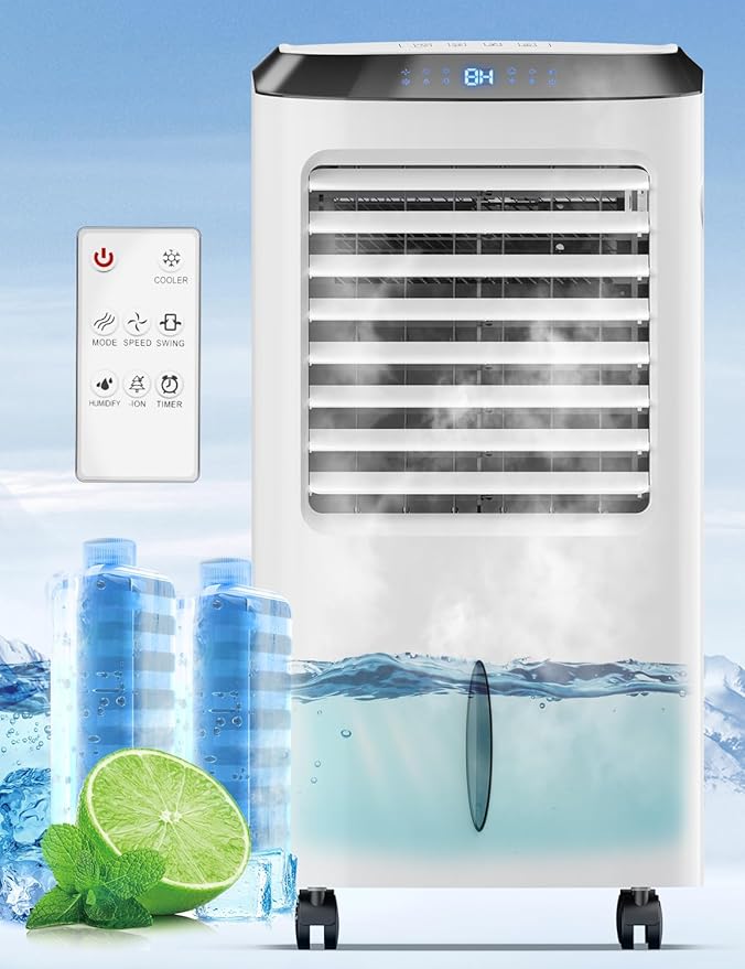 Amazon.com: PARIS RHÔNE Evaporative Air Cooler, 4-in-1 Evaporative ...