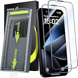 Amazon.com: WSKEN for iPhone 16 Pro Max Screen Protector - [Top 9H ...