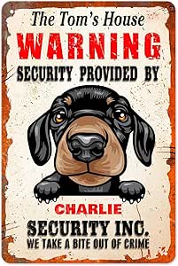 Amazon.com: MALIHONG Personalized Funny Warning Security Funny ...