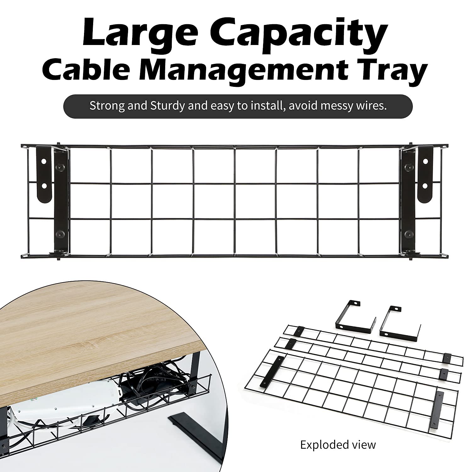 TOPSKY Dual Motor Electric Adjustable Standing Computer Desk Black ...