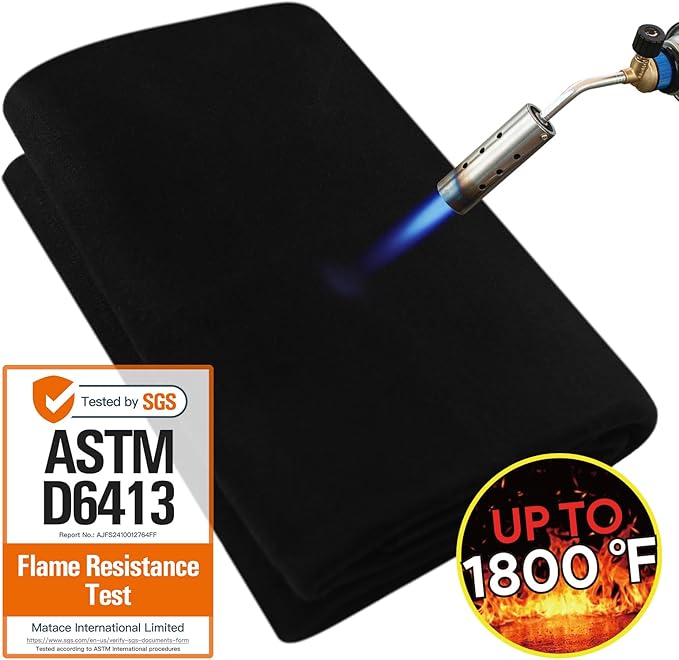 Amazon.com: Matace 40x40 Inch Large Fireproof Welding Blanket & Pad ...