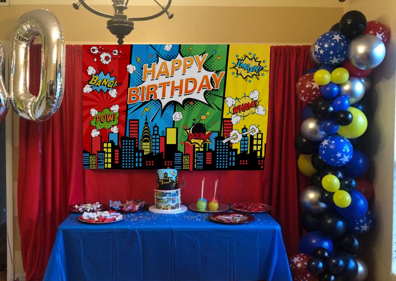 Superhero Table Decorating Ideas Kara's Party Ideas Blake's Super Hero