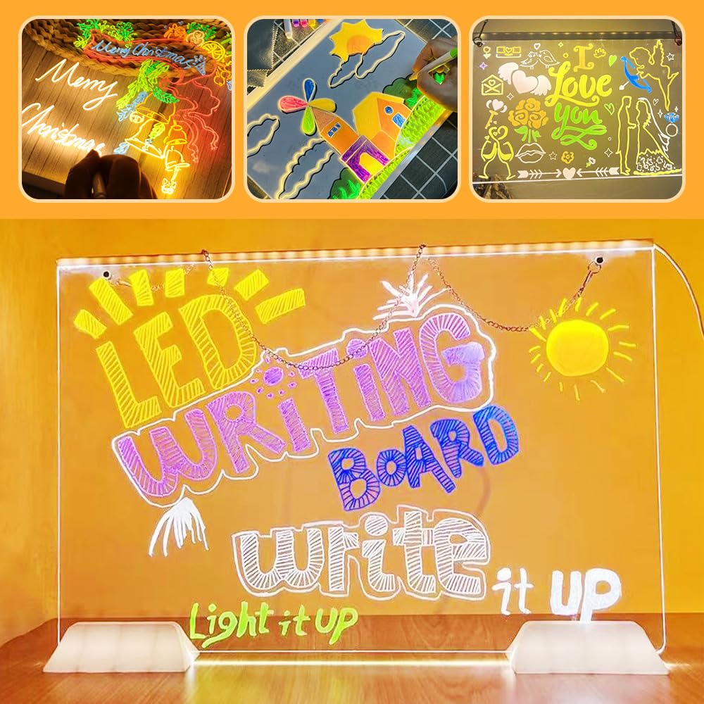 Amazon.com: Creative Rewritable Acrylic LED Message Board, 2024 ...