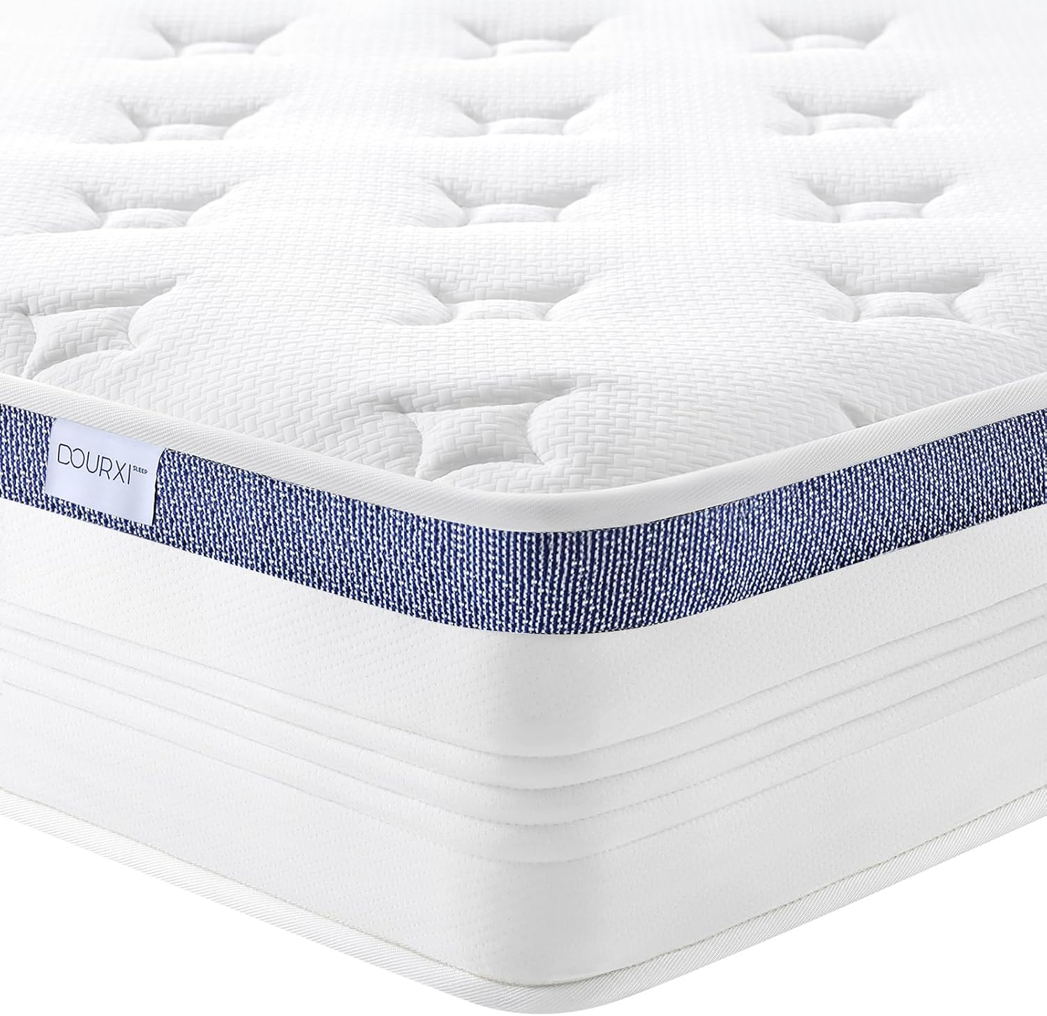 Amazon.com: Dourxi Twin Mattress 10 Inch, Medium Plush Hybrid Mattress ...