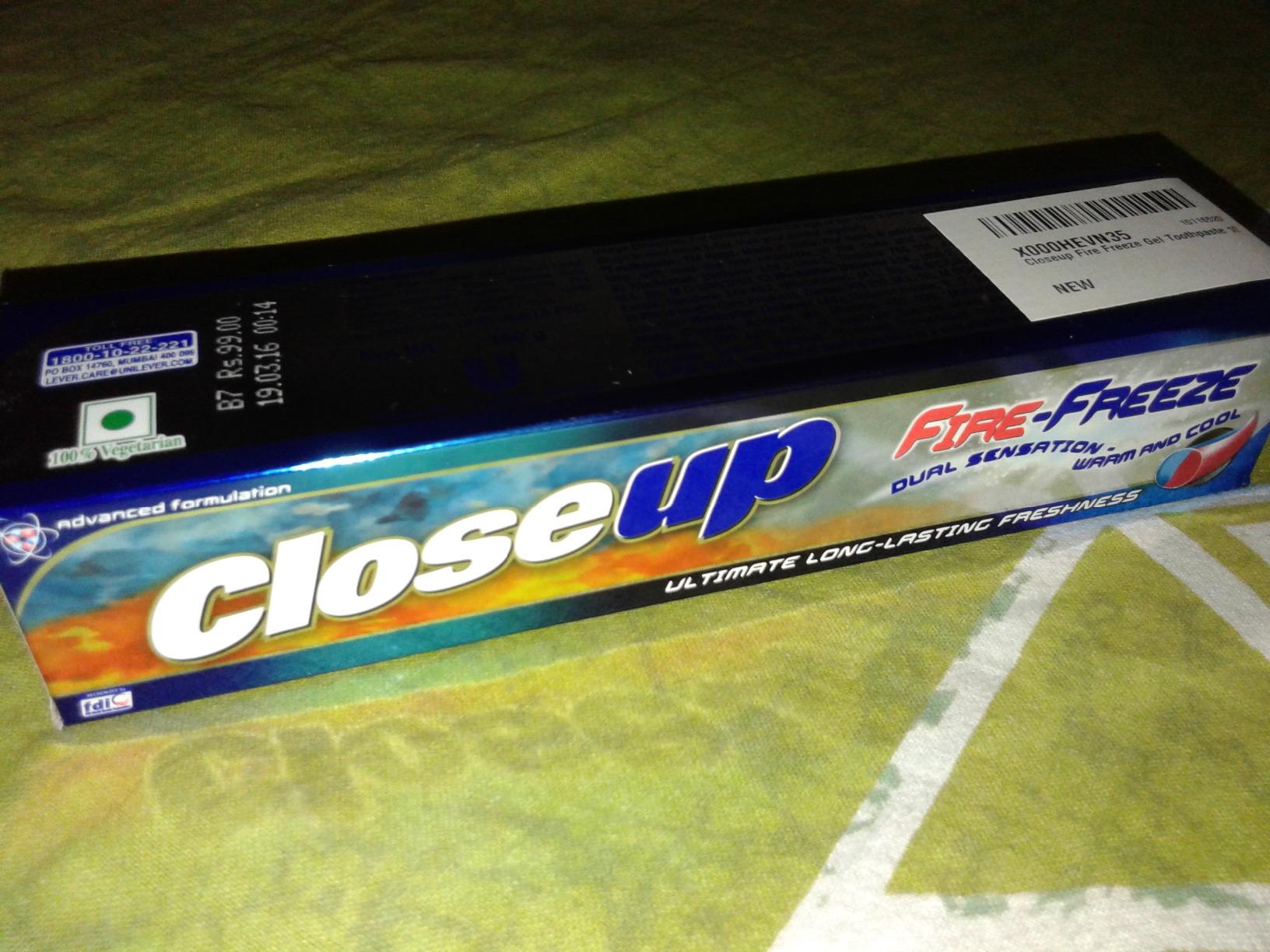 Buy Closeup Fire + Freeze Toothpaste | Dual Sensation | From India's No ...