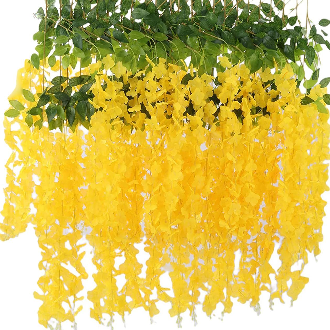 Amazon.com: 40 Pack Wisteria Flower Vines Garland, 3.75 Feet Artificial ...