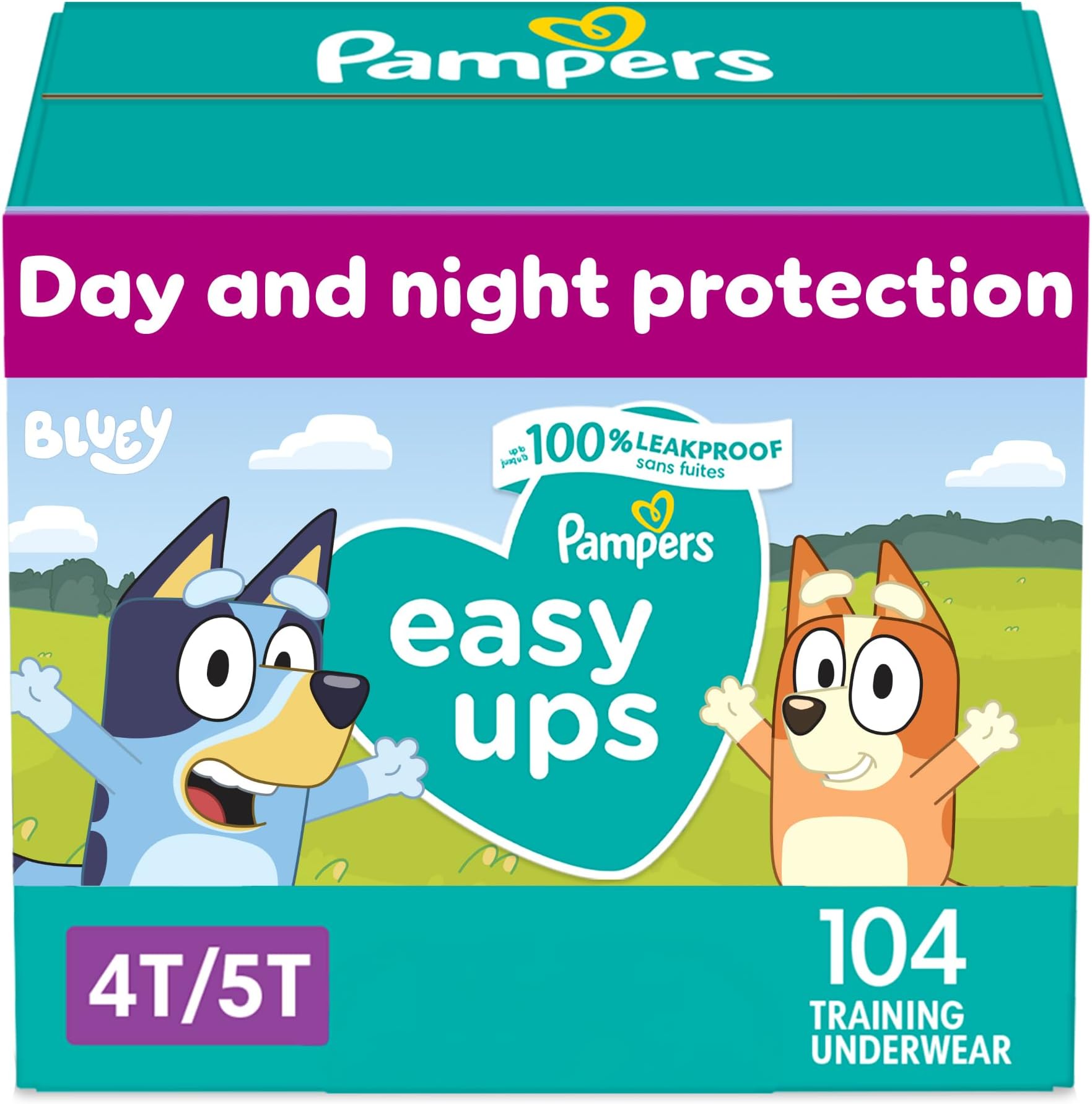 Amazon.com: Pampers Easy Ups Boys & Girls Bluey Potty Training Pants ...