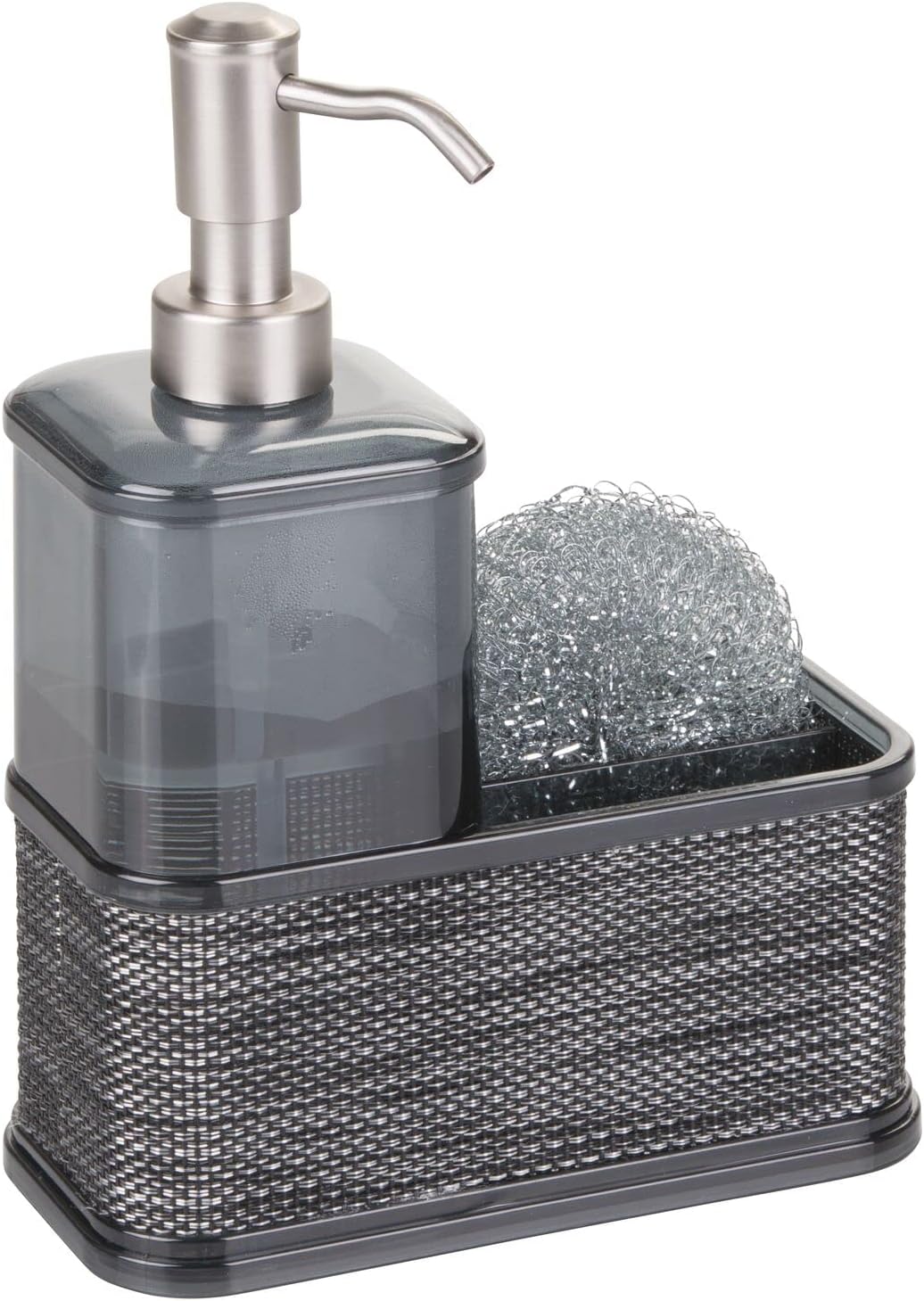 mDesign Set of 2 Refillable Soap Dispenser – Liquid Hand Soap Dispenser ...